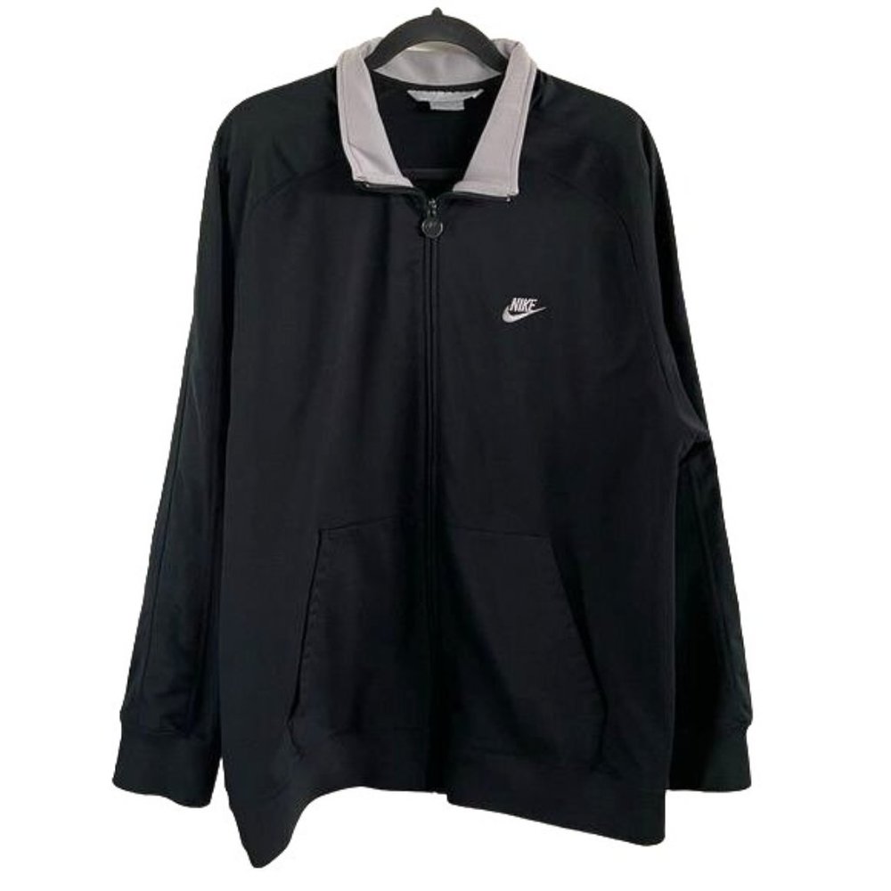 Nike, Men’s All Black (Logo On Front & Back) Zip Up J… - Gem